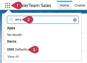 DealerTeam DMS Settings