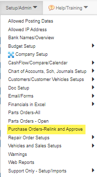 How to manually update Vendor / Invoice on a Purchase Order