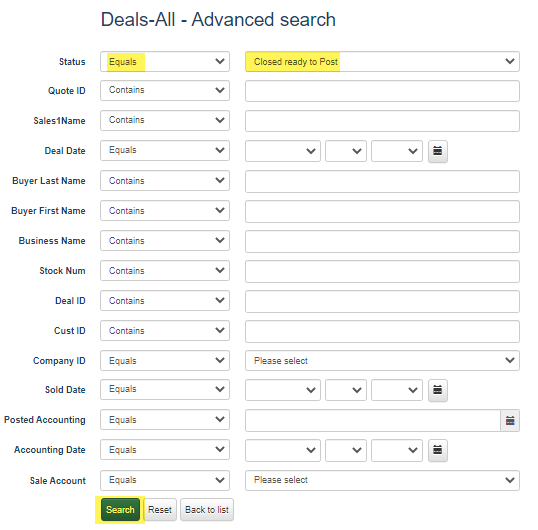 How to Post Closed Deals