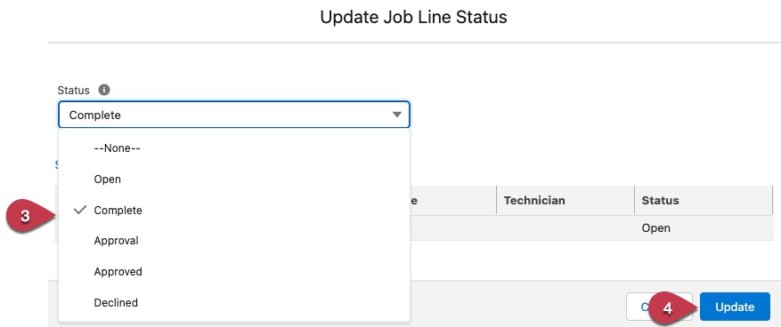 How to Update Job Line Invoice Status