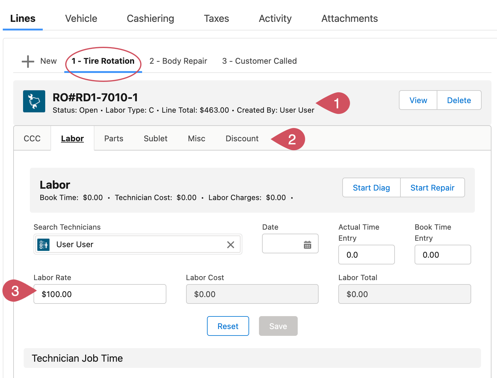 Add New Job Lines
