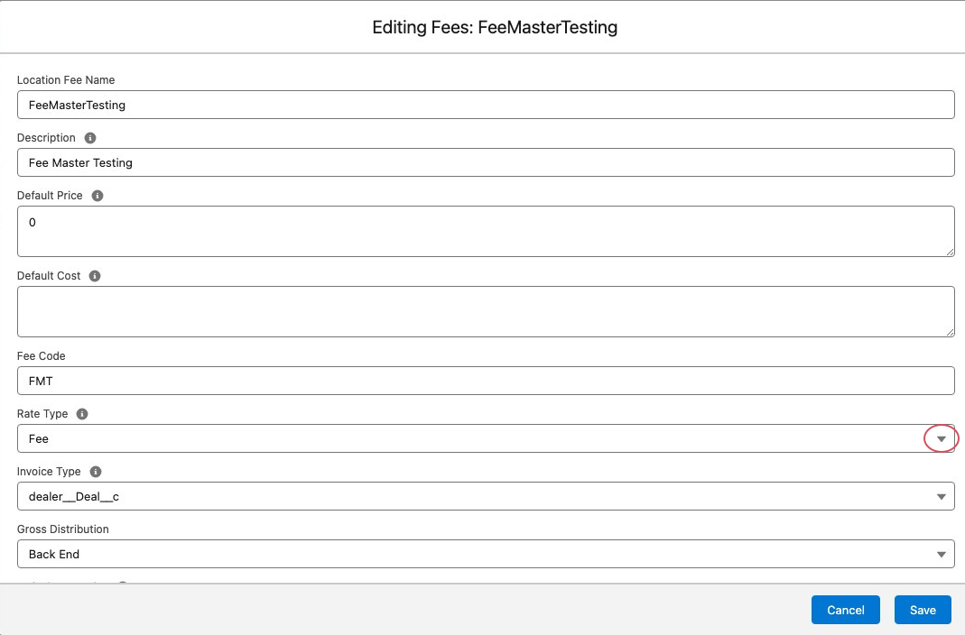 How to Assign Rate Type to Fee Objects